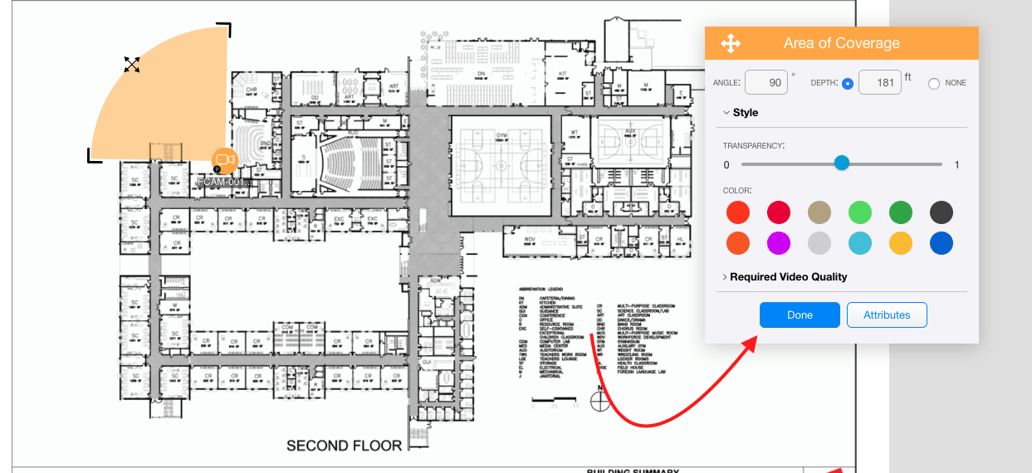 Adjust Area of Coverage [Classic Editor]