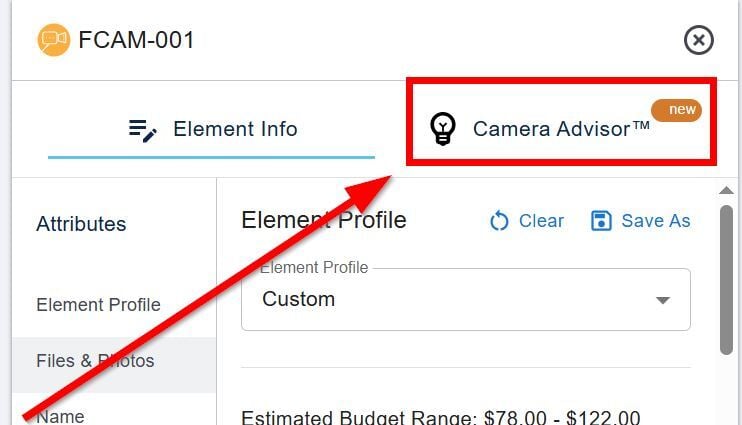 How to use Camera Advisor