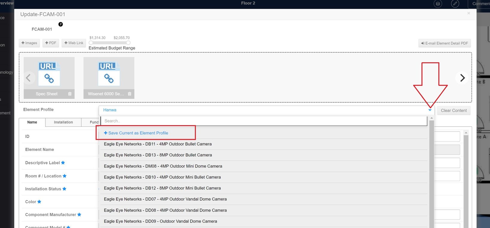 Create Element Profiles [Classic Editor]