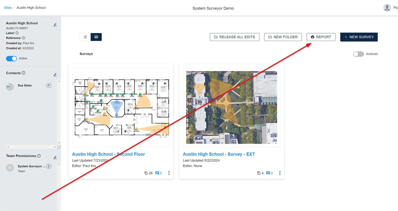 Site and Survey Level Reporting