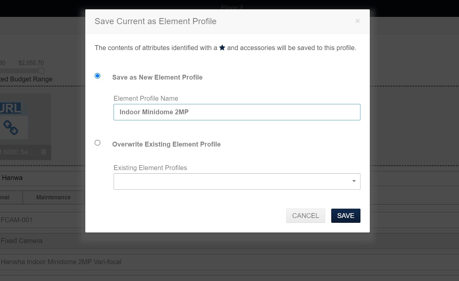Create Element Profiles [Classic Editor]